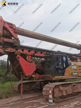Used Rotary Drilling Rig Construction Machinery Drill Holes in The Well ...